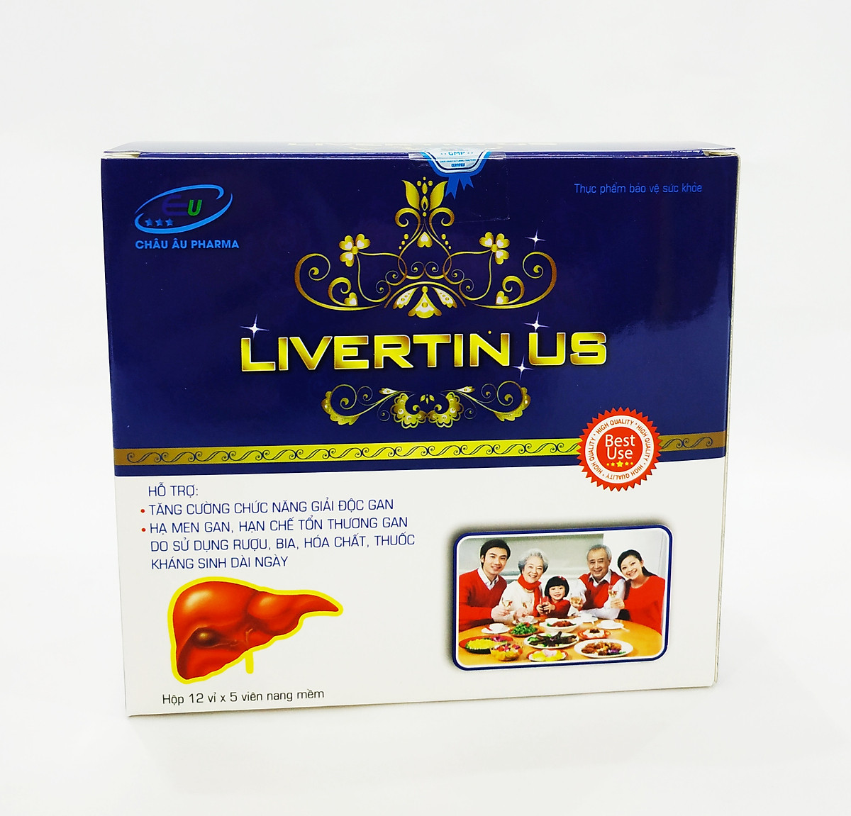 Viên Uống Bổ Gan Livertin Us - Arginin - Cà Gai Leo - Giúp Giải Độc Gan ...