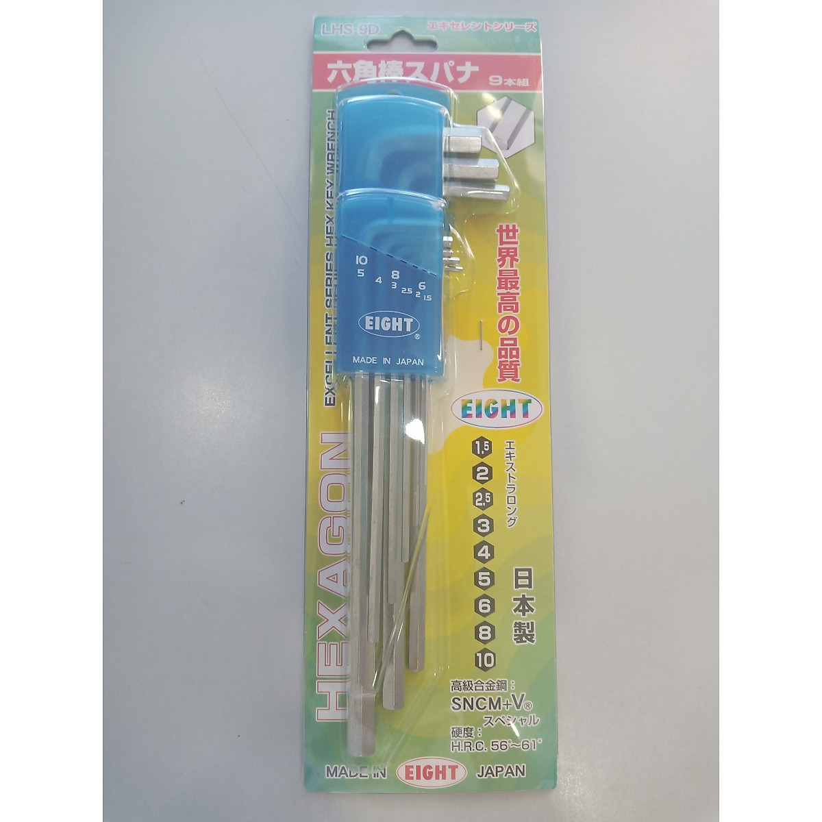 Bộ lục giác đầu bằng 9 chi tiết 1.5-10mm LHS-9D EIGHT Nhật Bản | Tiki