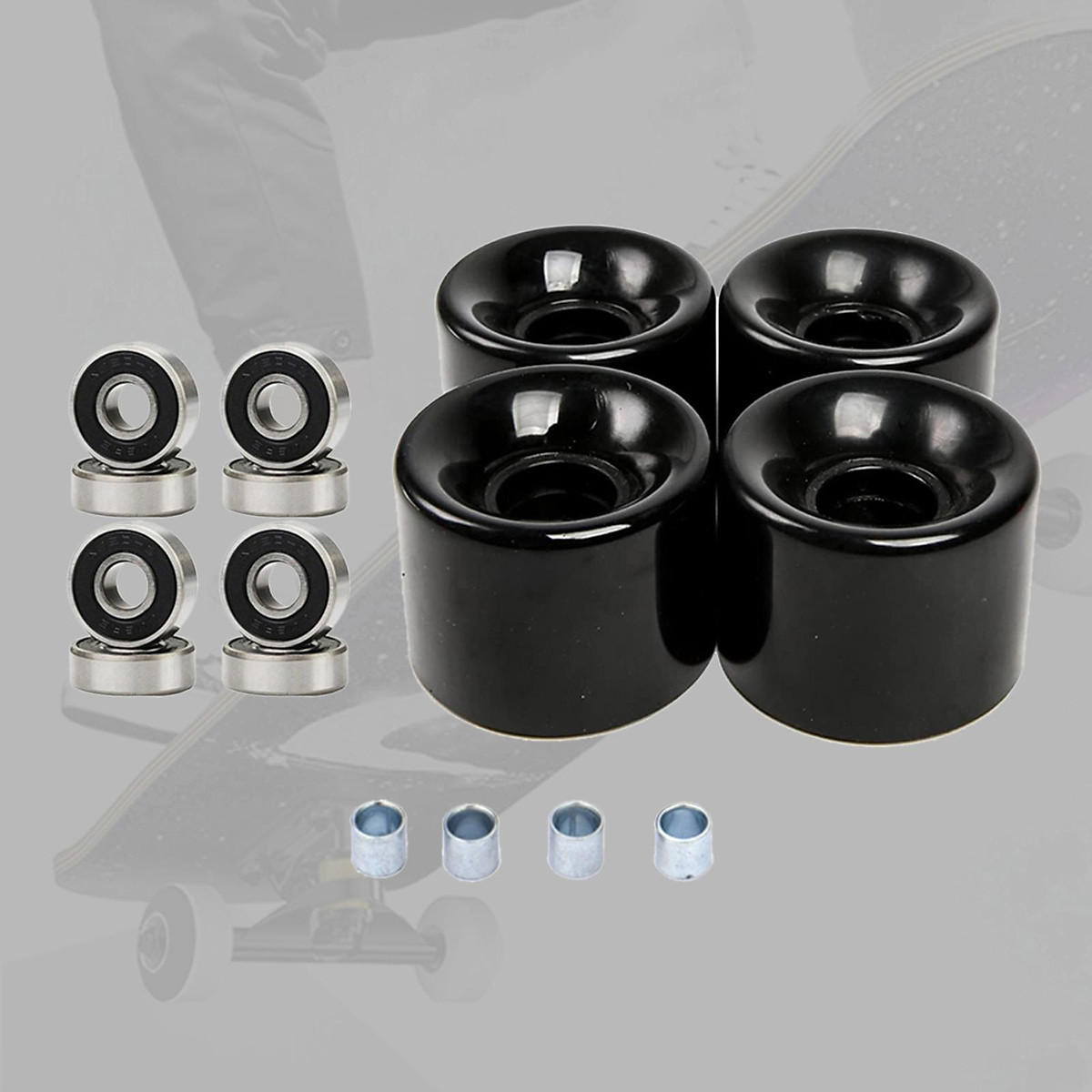 Skateboard Wheels with Bearings 60mm Wheels Set of 4 - Phụ kiện thể ...