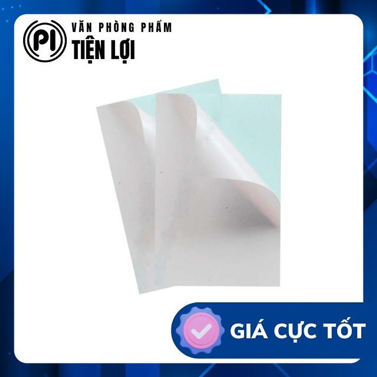 Mua Giấy Decal A4 Đế Vàng (Xấp 100 tờ) - Xanh tại Văn Phòng Phẩm Tiện ...