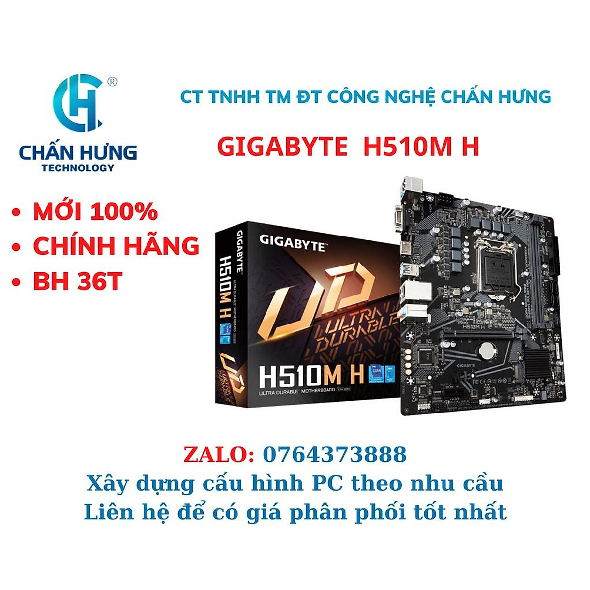 Mua Mainboard GIGABYTE H510M H - HÀNG CHÍNH HÃNG