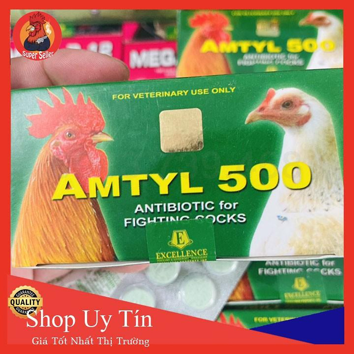 Mua Amtyl 500 Hộp 10 Vĩ{100 Viên} Dùng Cho Gà Bị Tang-Khò Khè-Sổ Mũi