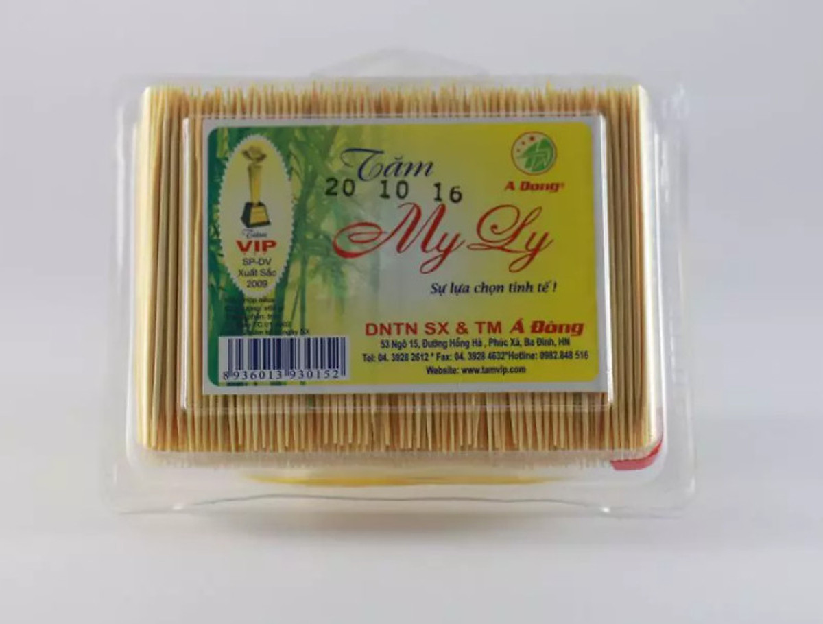 Hình ảnh Tăm vip nhọn hai đầu hộp 100% tăm tre tự nhiên #3