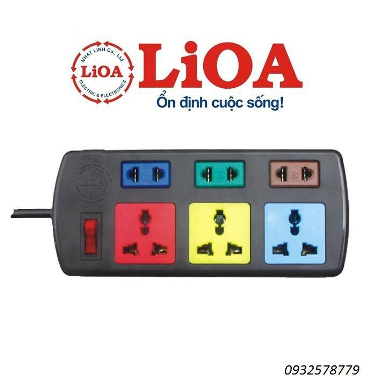 Mua Ổ cắm điện LiOA đa năng - 4 lỗ, 6 lỗ, 8 lỗ, 10 lỗ dây dài 3m/5m ...