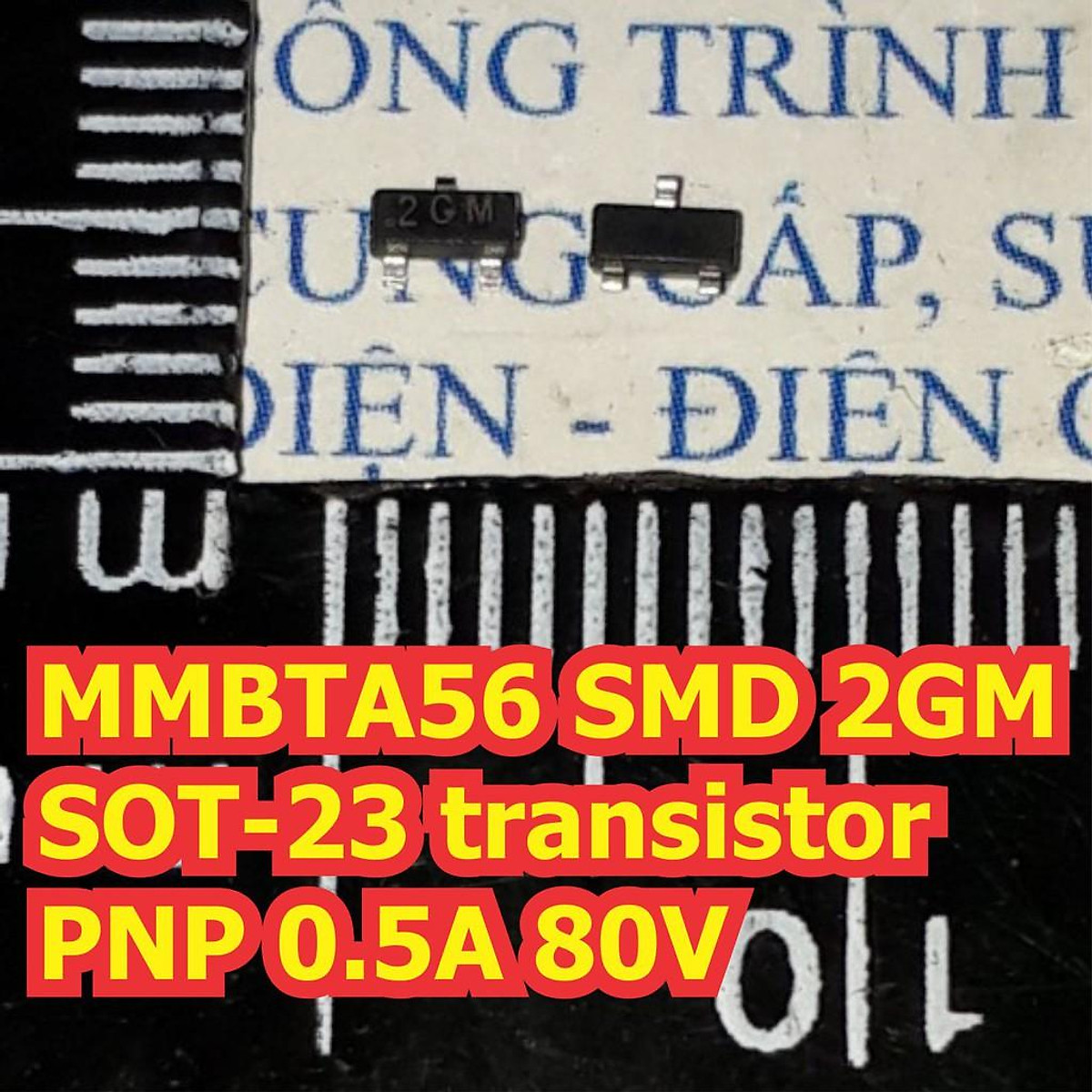 50 con MMBTA56 SMD 2GM SOT-23 transistor PNP 0.5A 80V kde7309 | Tiki