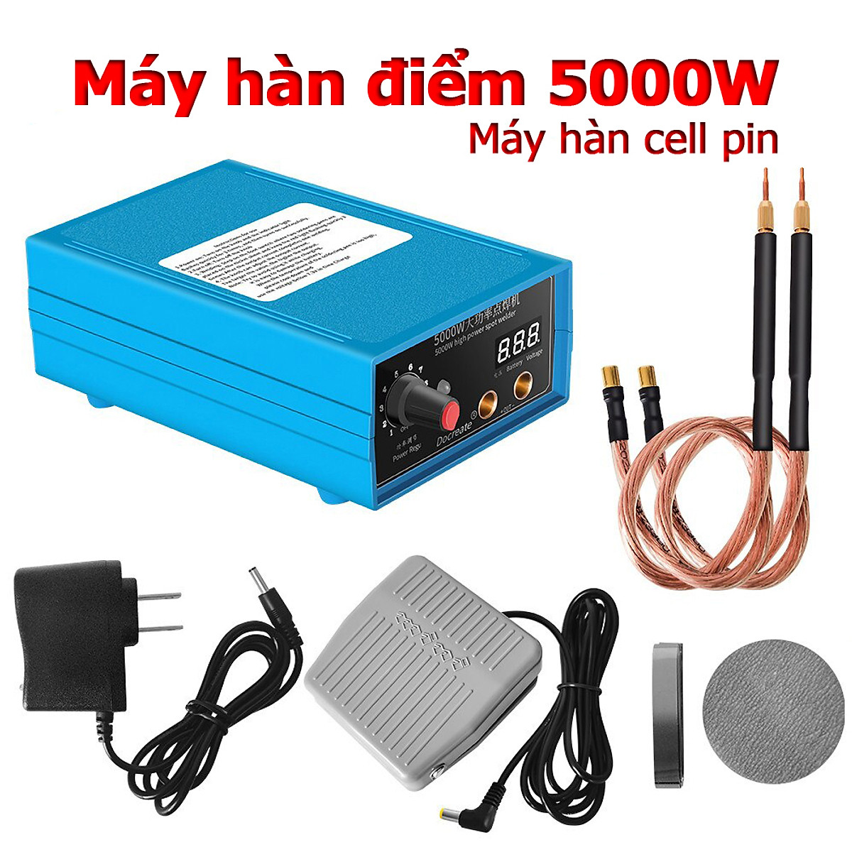 Mua Máy hàn điểm 5000W máy hàn cell pin 18650 26650 32650 pin di động ...