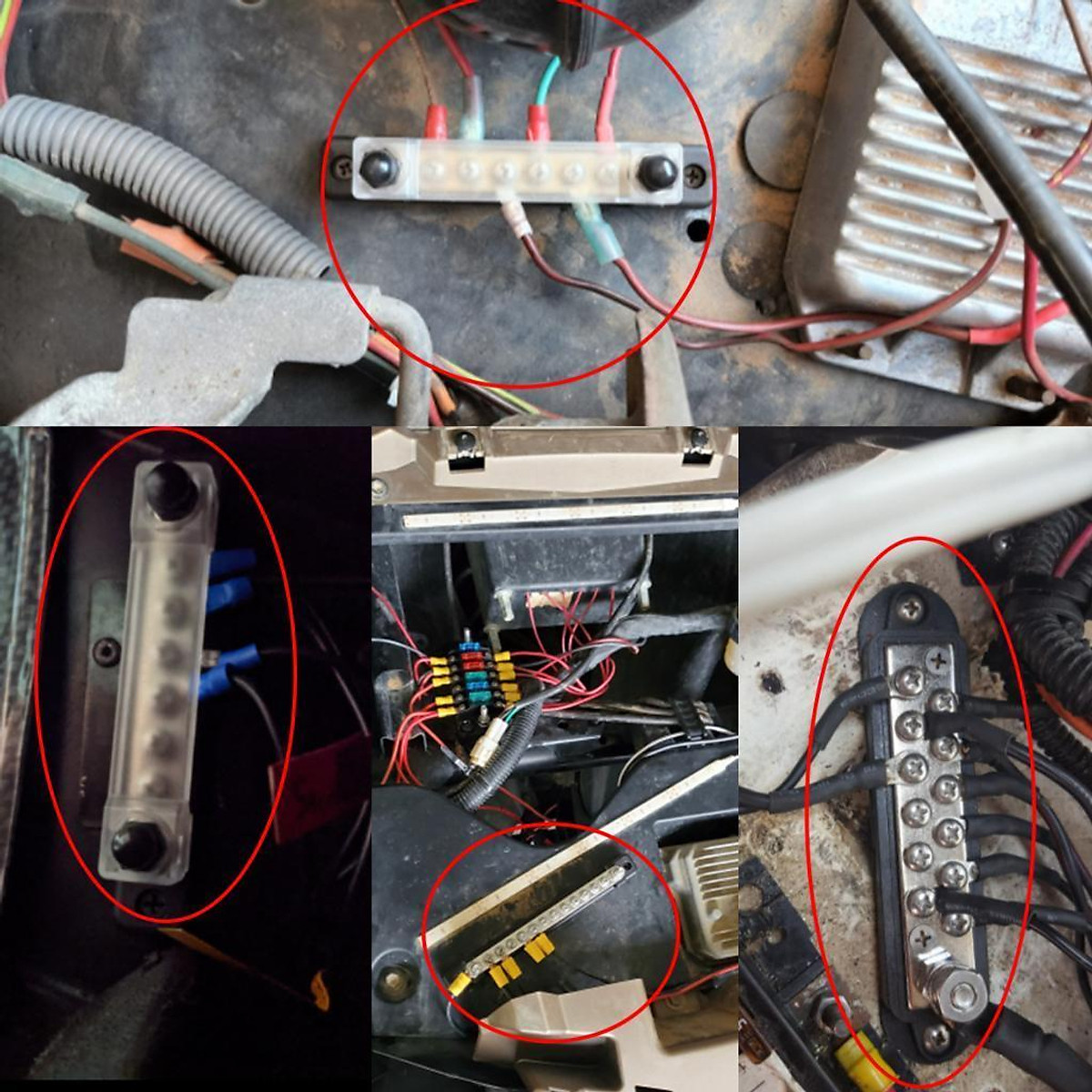 10 Terminal Bus Bar Power Distribution Terminal Block Sturdy with Dust ...