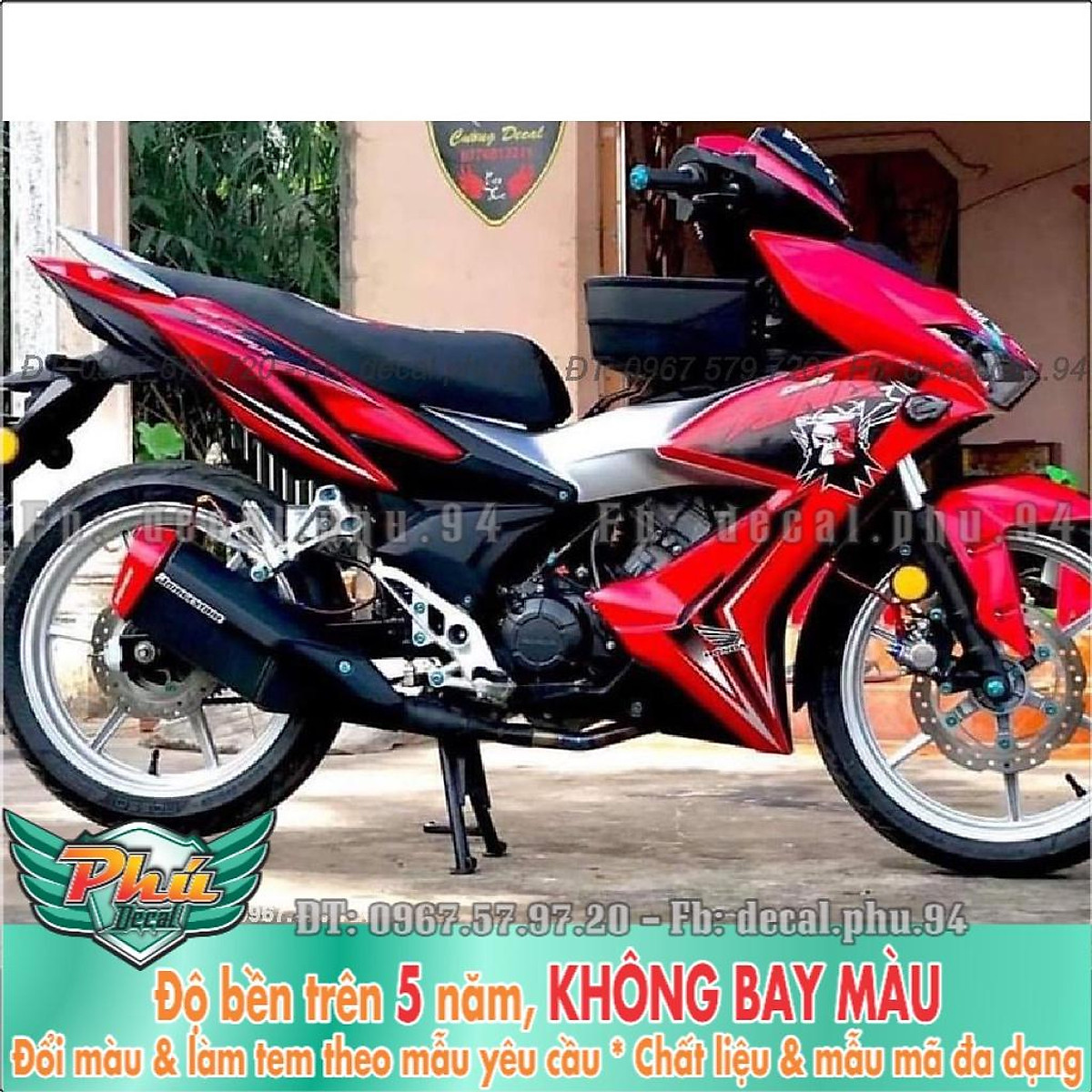 Mua Tem Rời Winner X Đỏ King Drag (K) -1 tại Tem Xe Đẹp