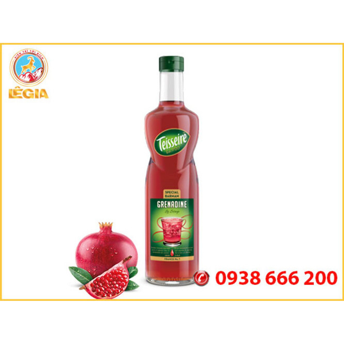 Siro TEISSEIRE Lựu 700ml (GRENADINE SYRUP) | Tiki