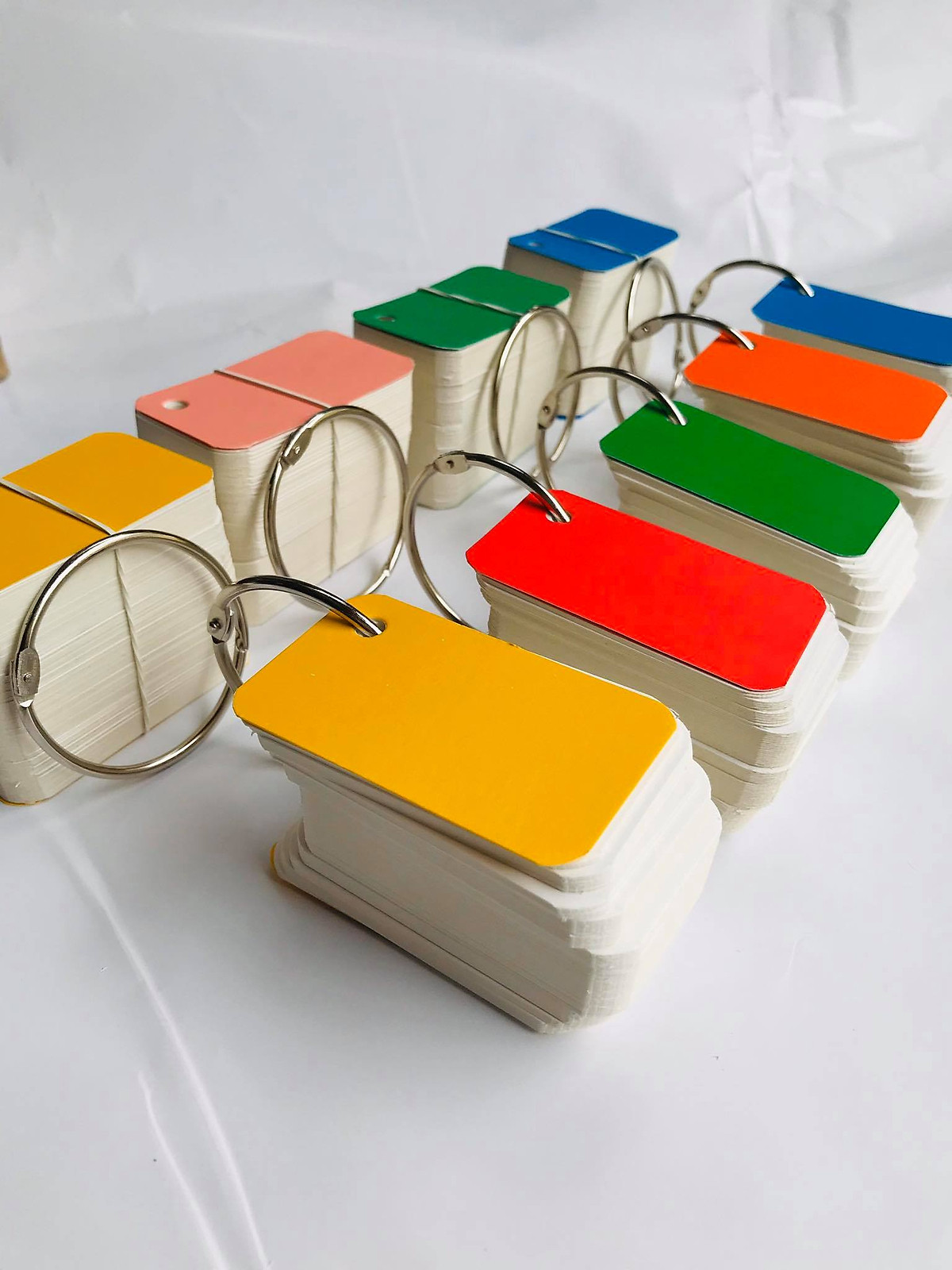 Bộ thẻ ghi nhớ Flashcard 500 thẻ (5 bộ) flashcard trắng 4x7 học từ vựng ...