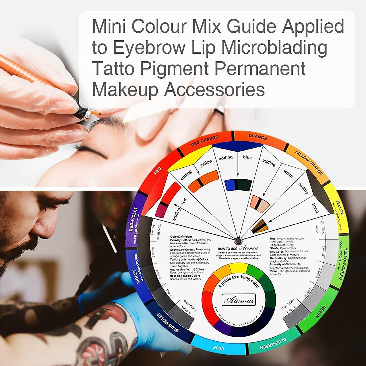 3 Color Mixing Guide Wheel for Paint Matching Pigment Blending Palette ...