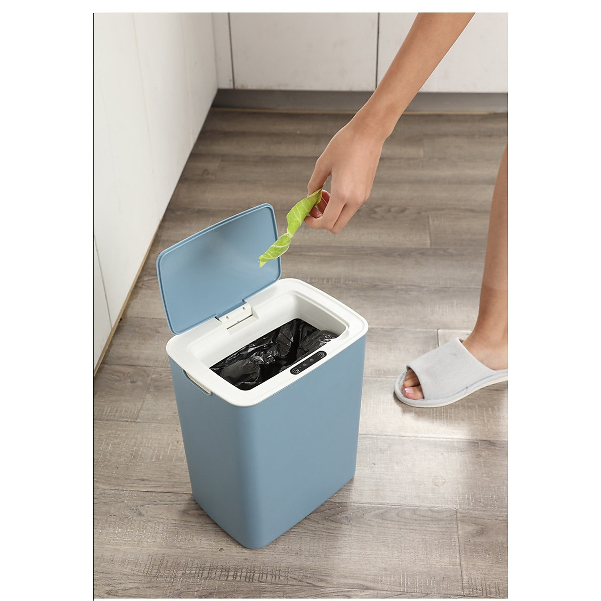 Mua Thùng Rác Thông Minh Cảm Ứng Đóng Mở Tự Động - Xanh tại Shop Thịnh