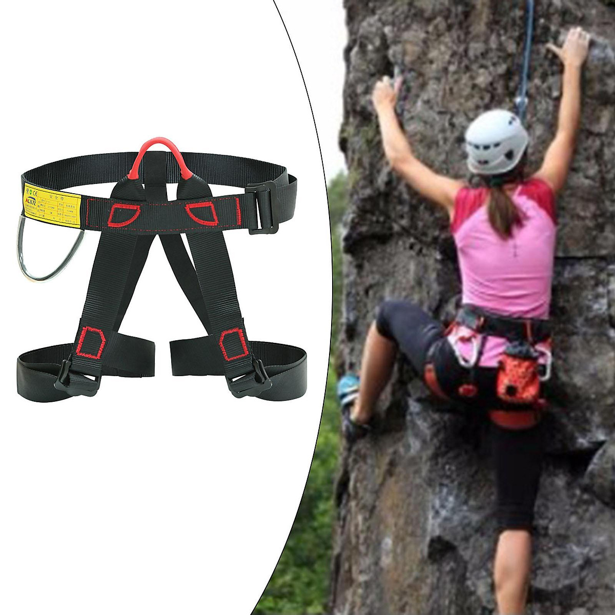 Climbing Harness Fall Protection Protect Waist Half Body Belt - Phụ ...