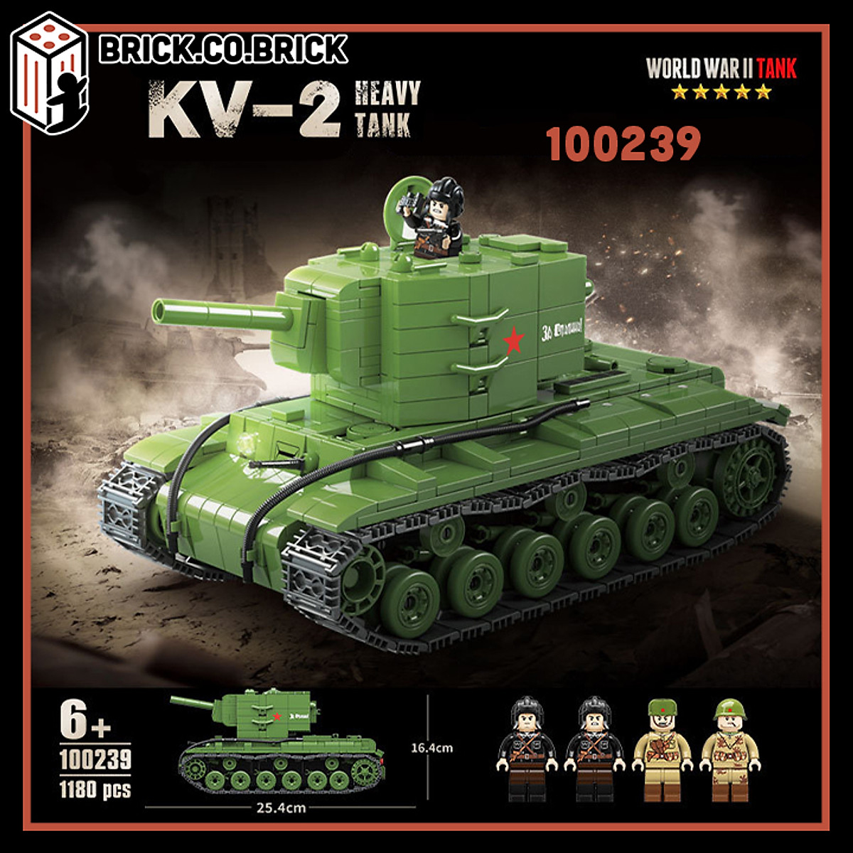 Mua Mô hình Lắp ráp Tank Kliment Voroshilov KV-2 Đấu Sĩ Khổng Lồ Xe Tăng Hạng Nặng Soviet Xô ...