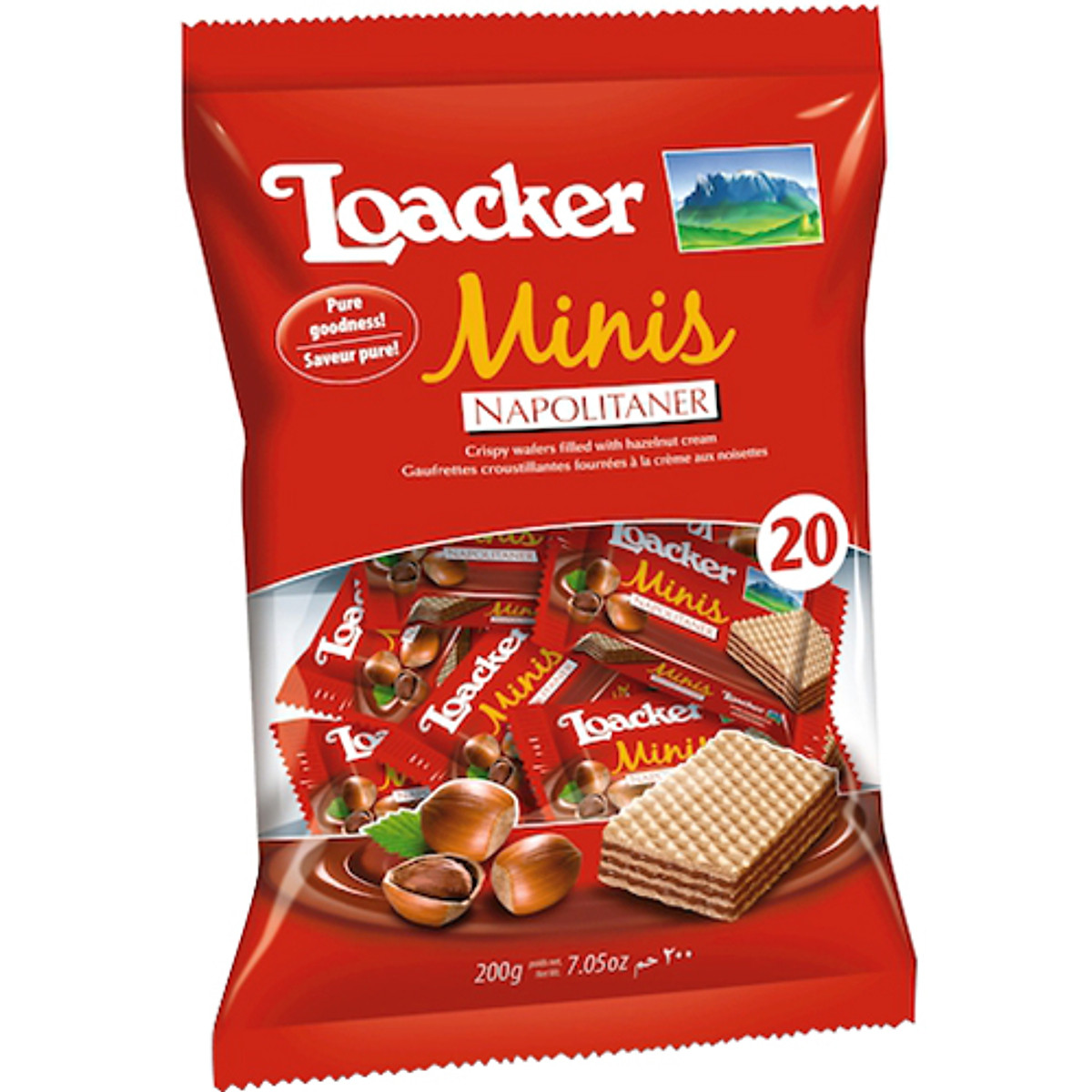 Bánh Xốp Classic Minis Napolitaner Loacker (200g) | Tiki
