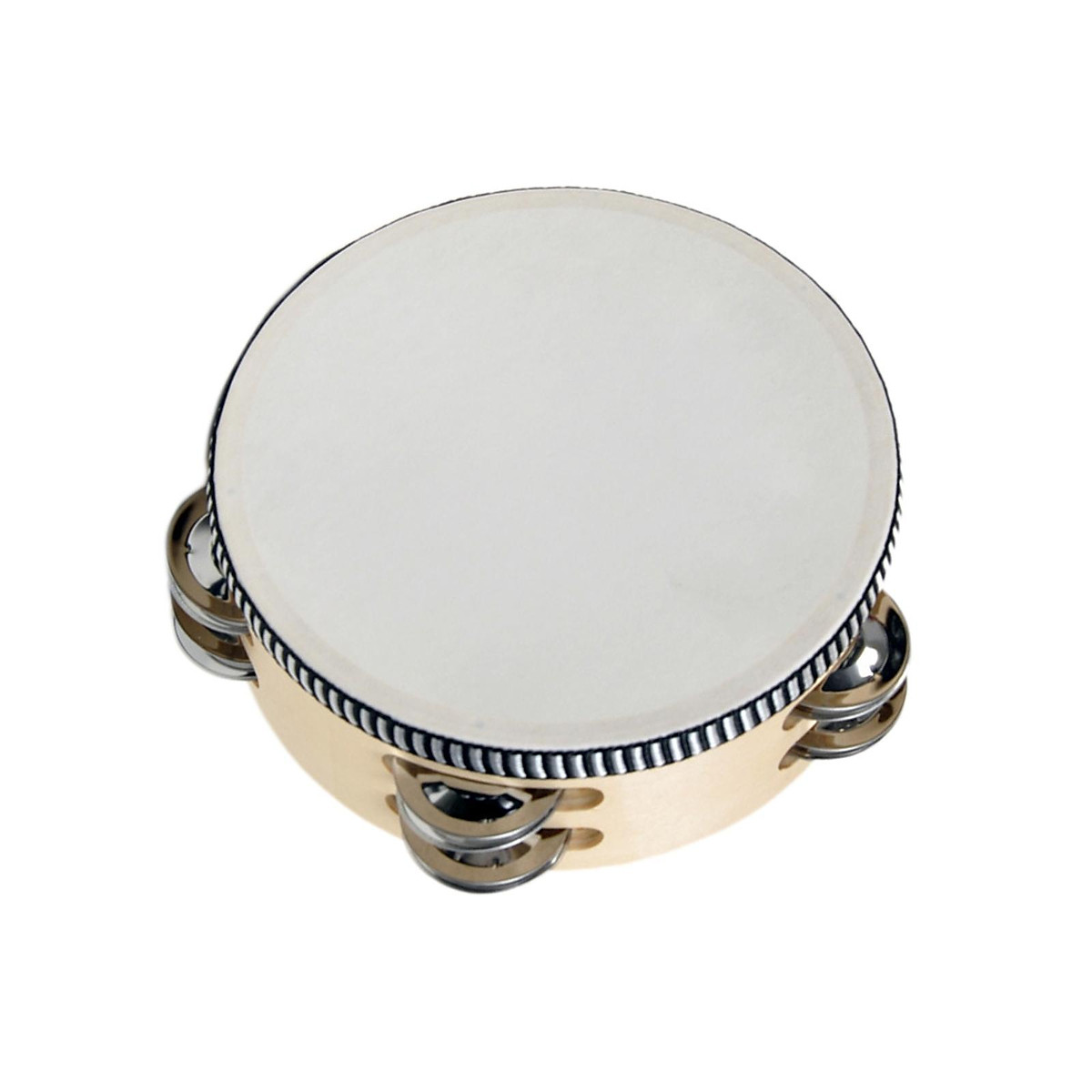 Wooden Tambourines for Adults Drum Bell Double Rows Handheld Drum Metal ...