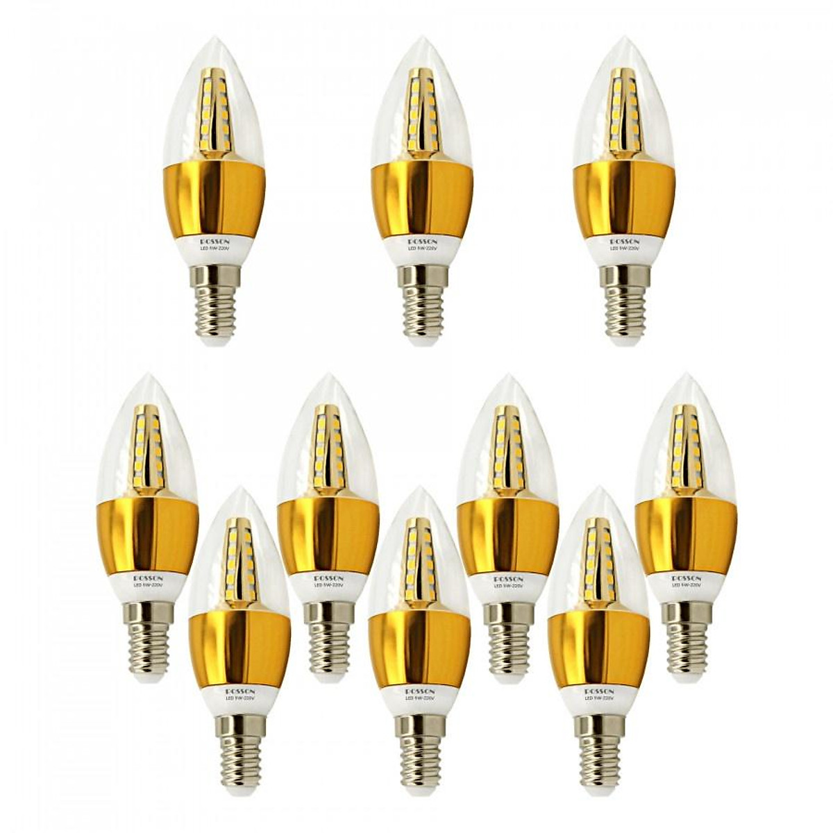 Bóng Đèn Led Nến 5W E14 - E27 Ánh Sáng Trắng, Vàng | Tiki