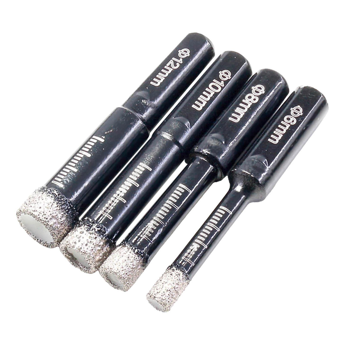 Dry Diamond Drill Bits Set 6/8/10/12mm Core Drill Bit Kit for Porcelain ...