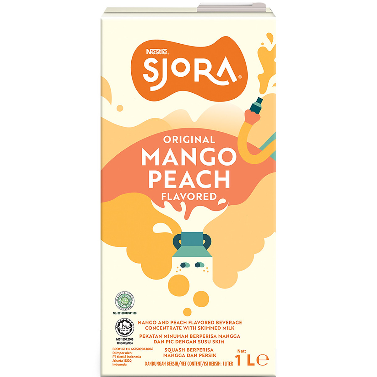 Nước trái cây cô đặc có chứa sữa NESTLÉ SJORA Vị Xoài Đào hộp 1L | Tiki