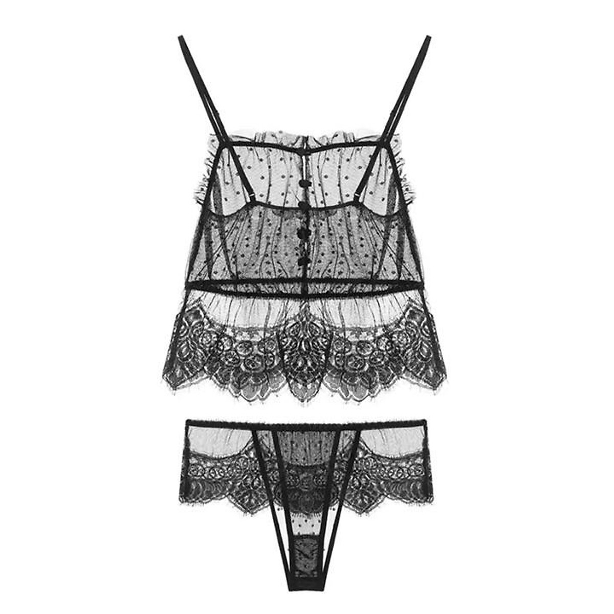 Đồ Ngủ Ren Sexy Mỏng Màu đỏ đậm Xuyên Thấu Quyến Rũ Tiki 8062