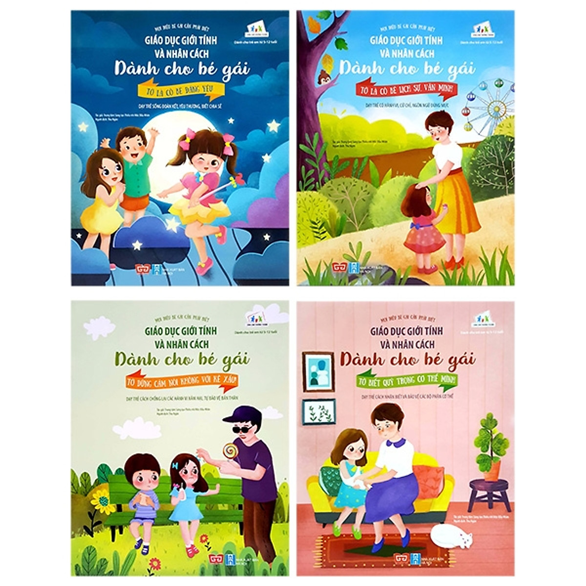 Bộ Sách Giáo Dục Giới Tính Và Nhân Cách Dành Cho Bé Gái Bộ 4 Cuốn