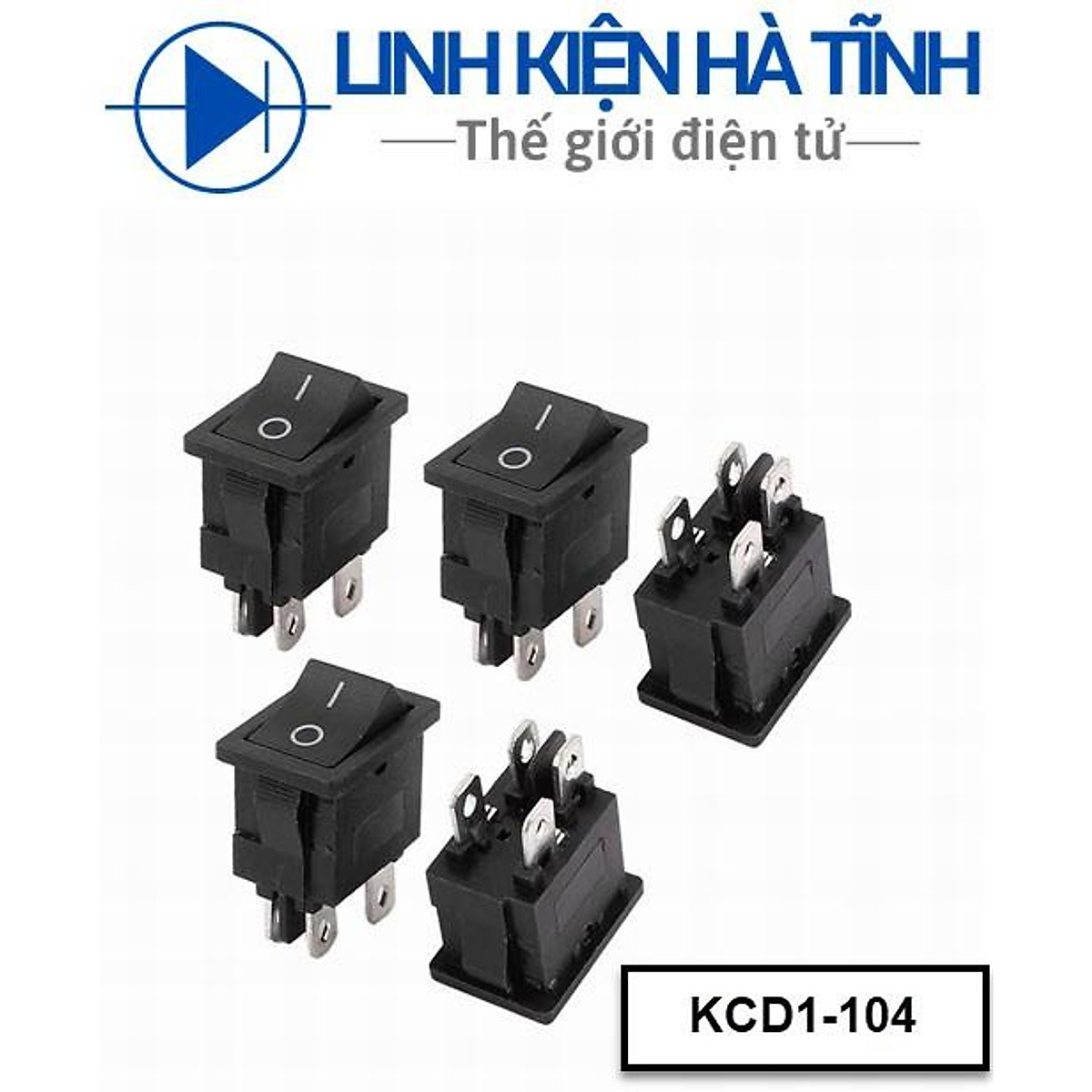 Mua CÔNG TẮC KCD1-104 tại Linh Kiện Hà Tĩnh
