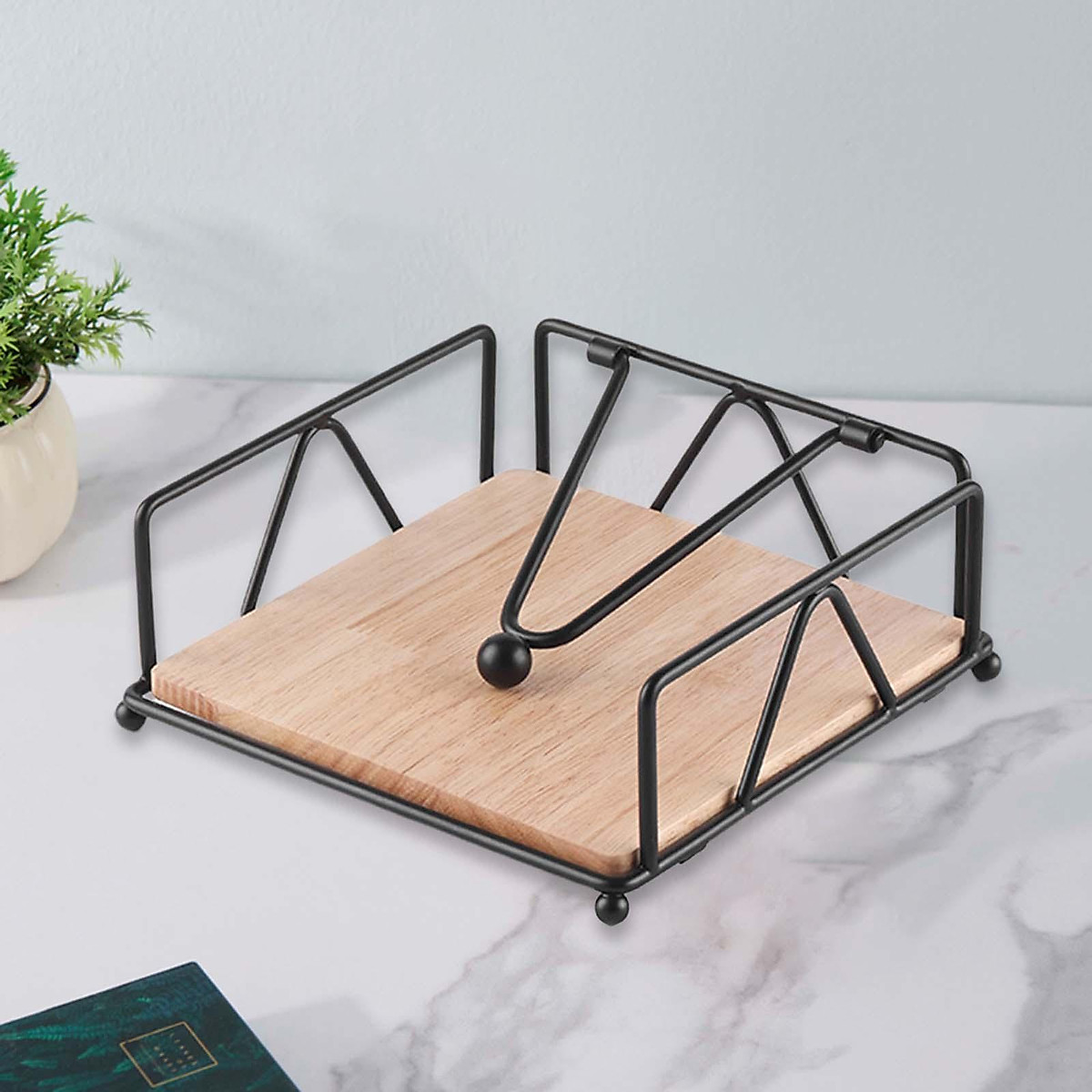 Table Tissue Storage Holder Desktop Ornament Flat Countertop Outdoor ...