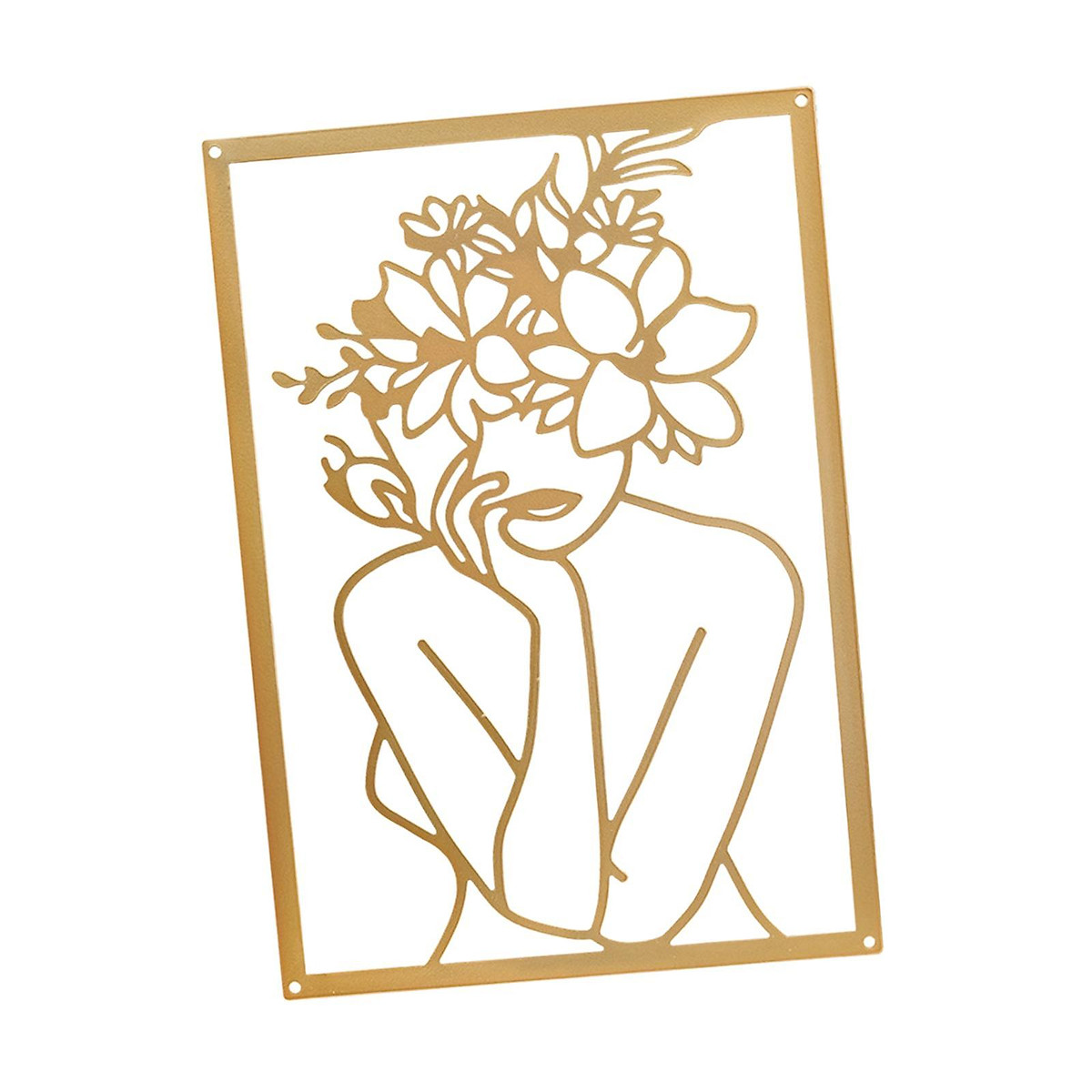 Minimalist Abstract Woman Wall Art Line Drawing Wall Art Modern Decor Wall Metal Art Woman Body
