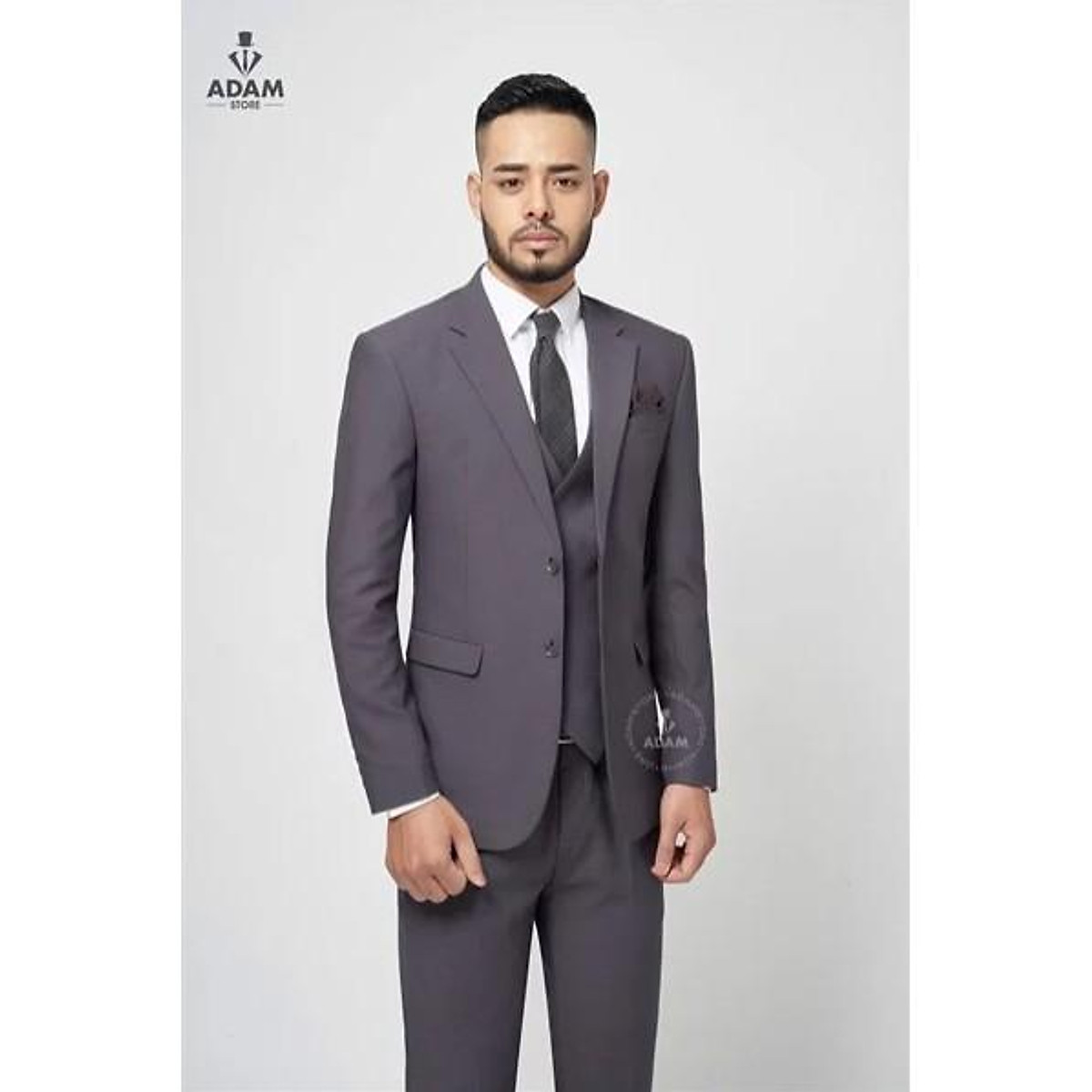 ÁO VEST NAM ADAM STORE GHI AV233 | Tiki