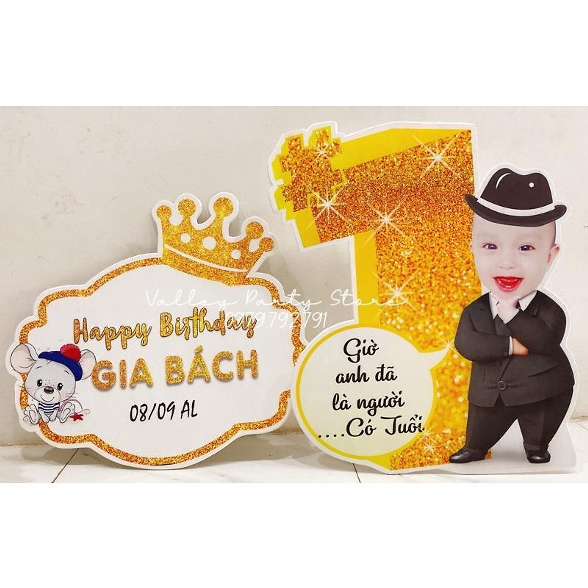 Mua Bảng tên treo cổng,backdrop trang trí sinh nhật, thôi nôi cho bé ...