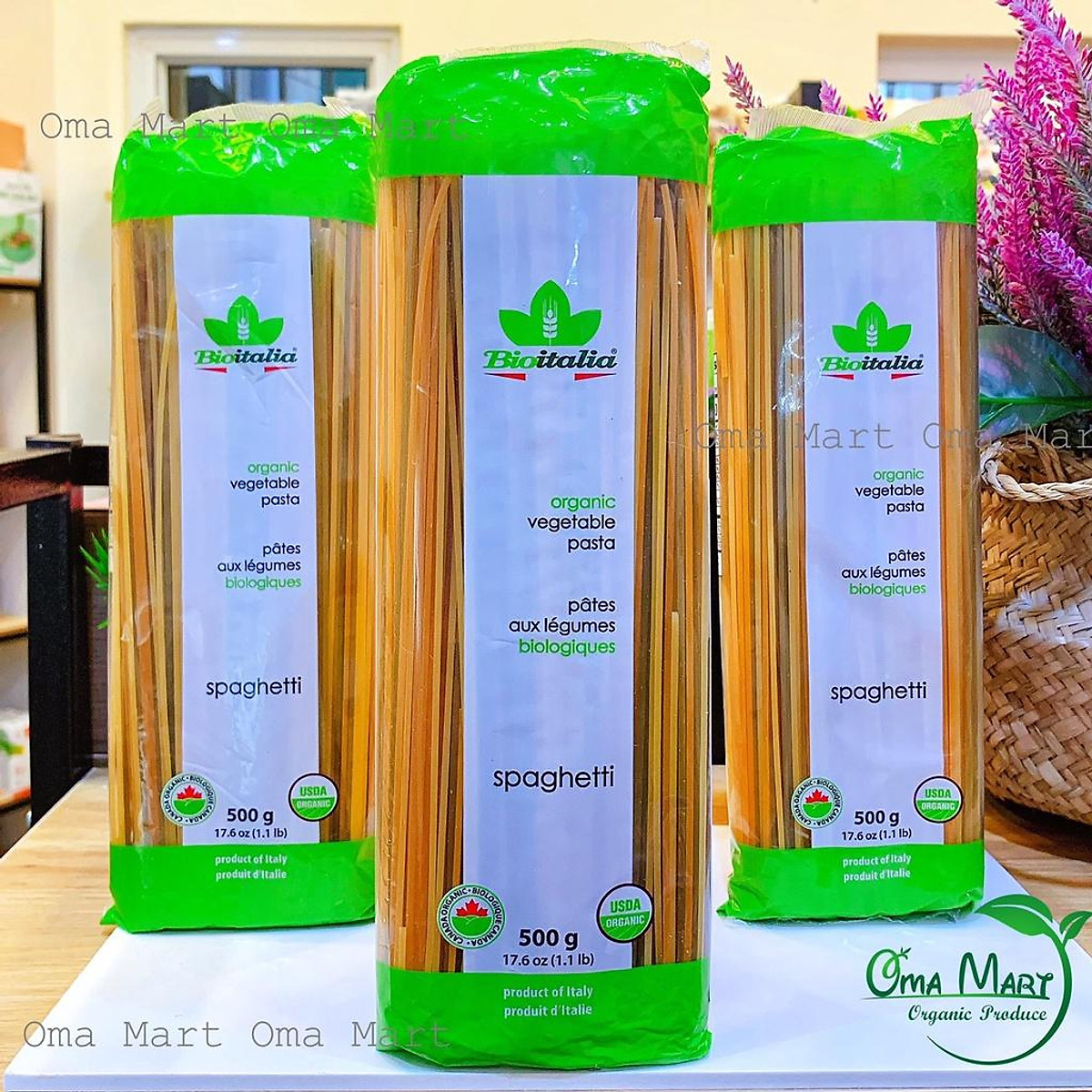 Mì Spaghetti rau củ hữu cơ Bioitalia 500g | Tiki