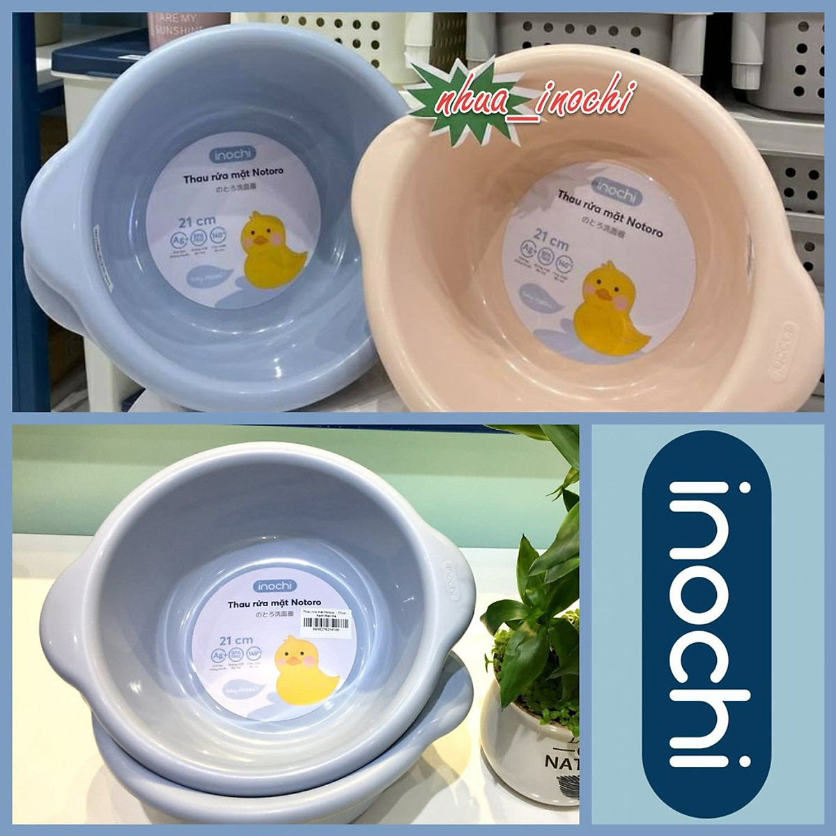 Thau , Chậu Rửa Đa Năng / Thau Rửa Mặt , Rau Củ Quả Notoro Nhiều Size ...