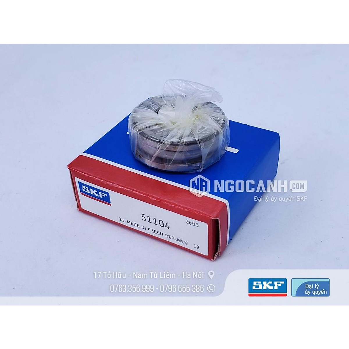 Vòng bi bạc đạn 51104 SKF chính hãng - Vòng bi chặn trục 1 hướng - Vòng ...