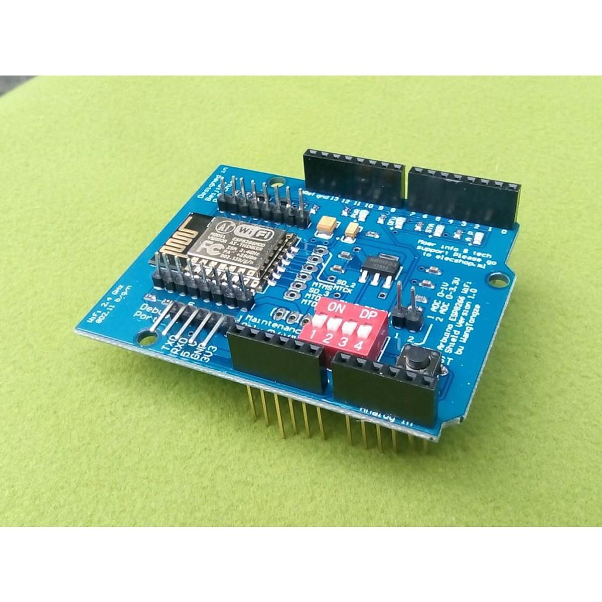 Mạch Shield Arduino Uno R3 Mega Esp8266 Wifi Esp 12e Mở Rộng Chân Giao Tiếp Wifi