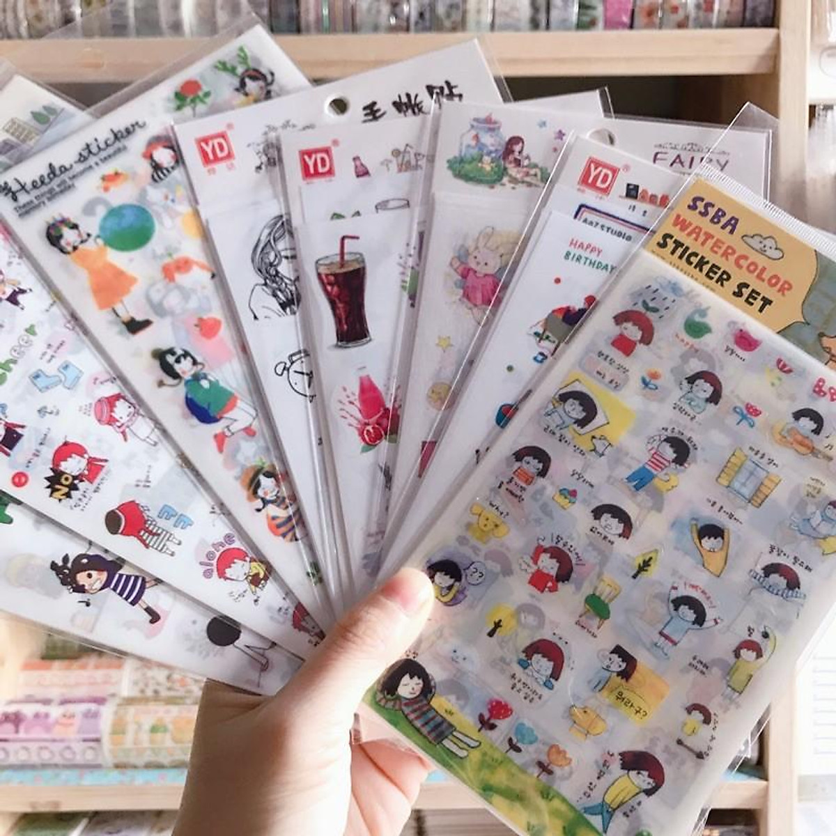 Các set 6 tờ stickers mẫu còn lẻ | Tiki
