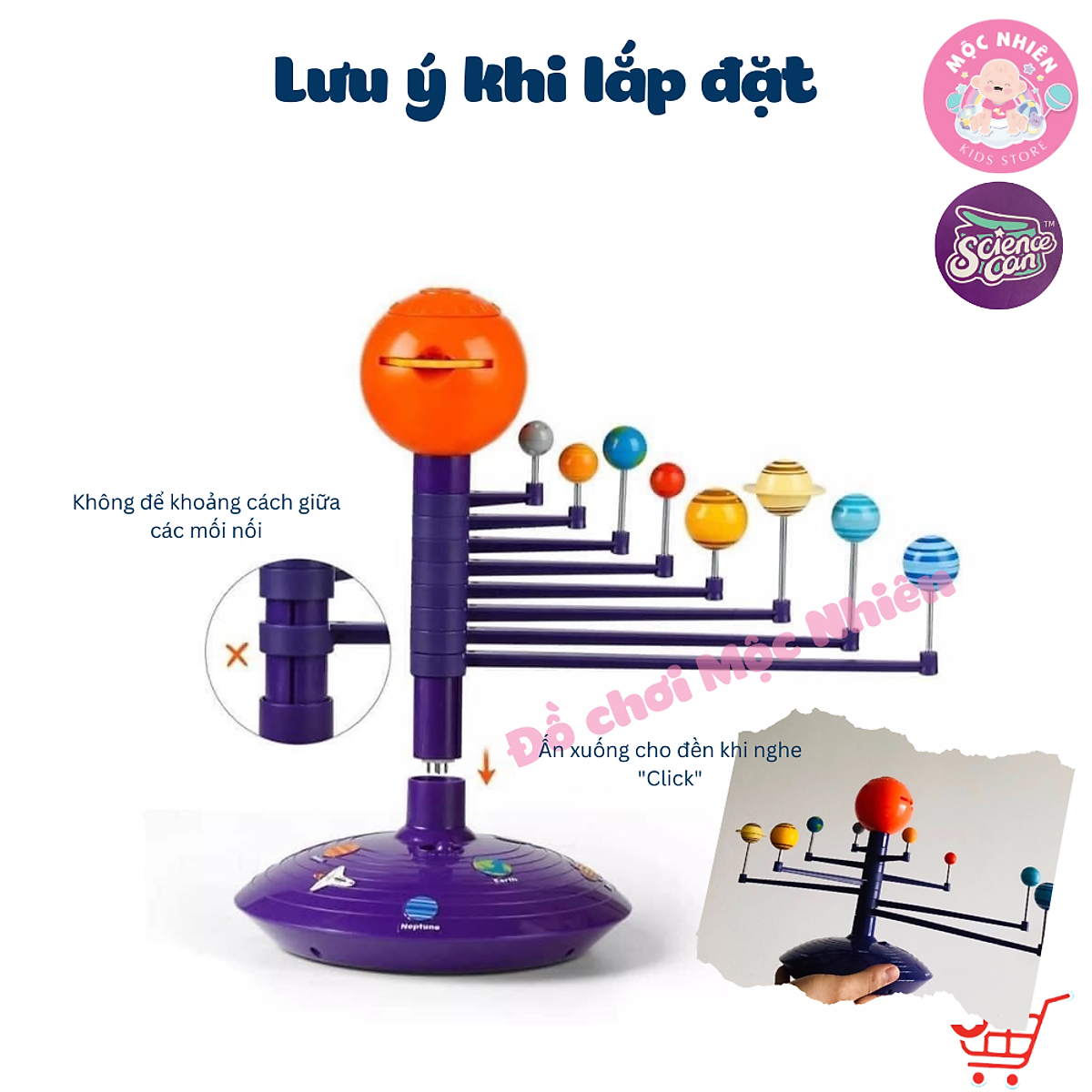 Bộ Mô hình Chiếu Bóng và Hệ Mặt Trời - Solar System Planetary E ...