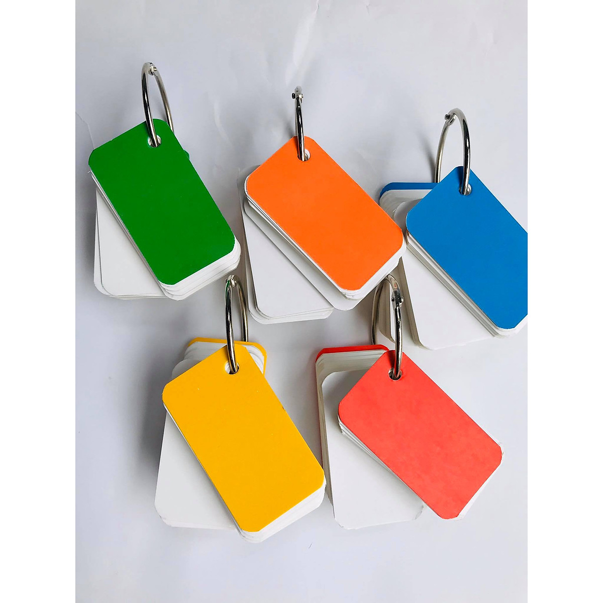 Bộ thẻ ghi nhớ Flashcard 500 thẻ (5 bộ) flashcard trắng 4x7 học từ vựng ...