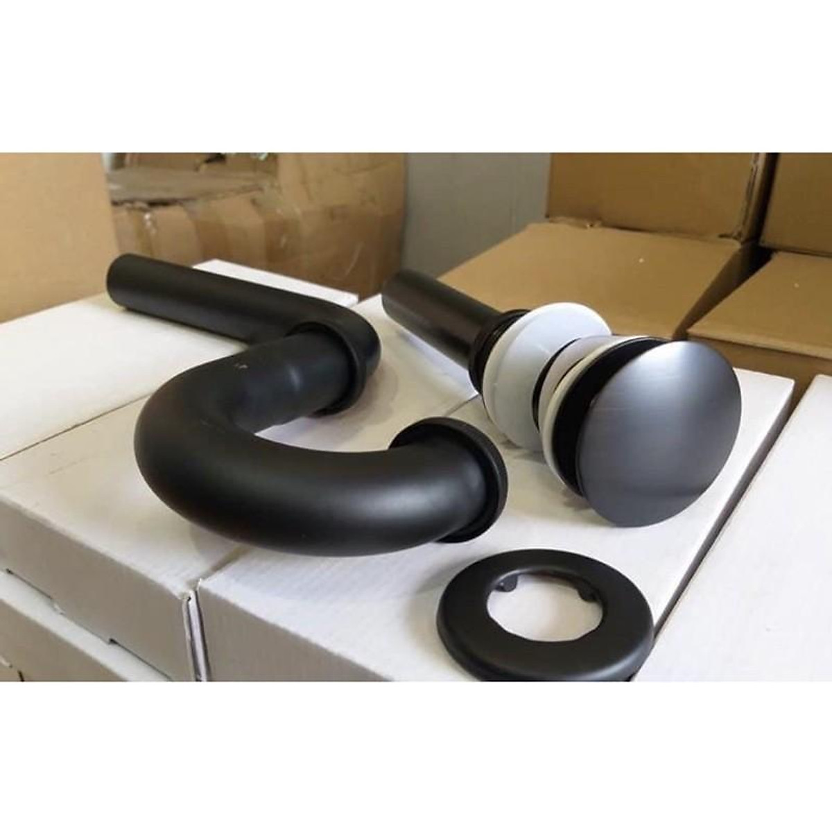 Mua Xifon chậu lavabo đen, xi phông chậu rửa mặt đen tại THIẾT BỊ VỆ ...