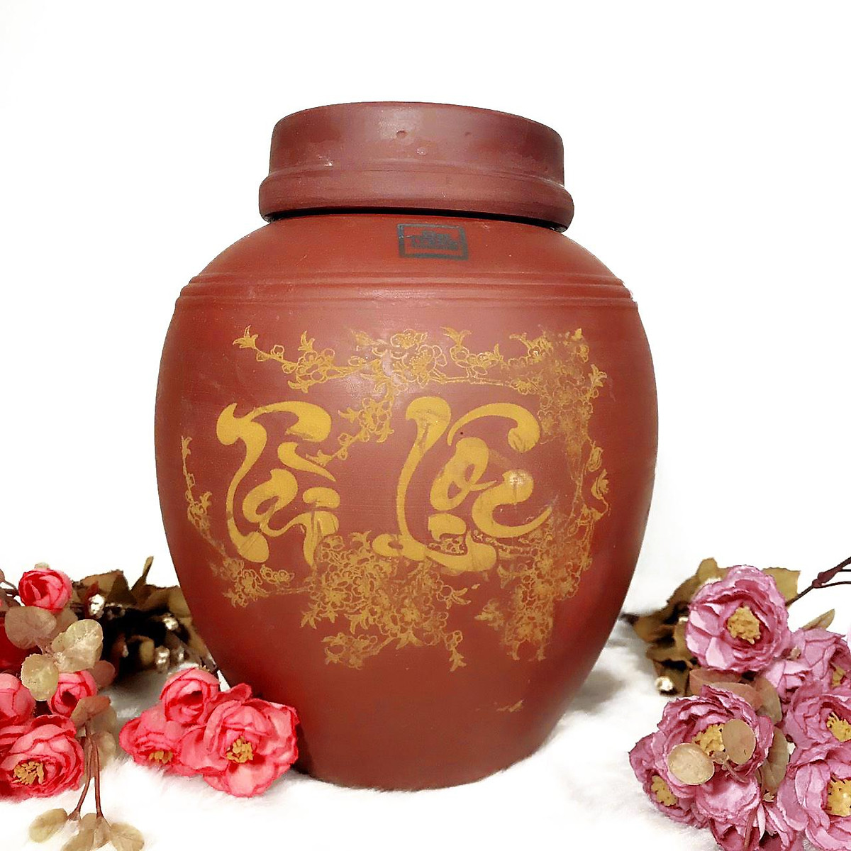 Mua Chum sành đất nung Tài Lộc Bát Tràng - 10L,Nâu đất nung tại Dũng Hà ...