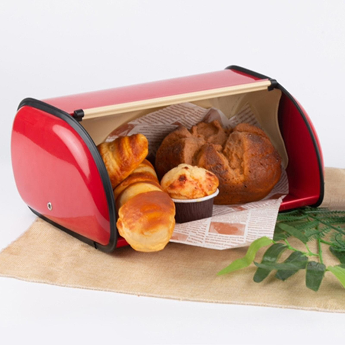 Bread Box,Kitchen Metal Container for Storage Bin Countertop Keeper ...