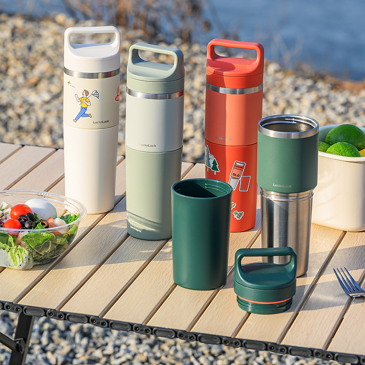 Bình giữ nhiệt Slo 2in1 with tumbler LocknLock LHC4332 (Bình giữ nhiệt ...