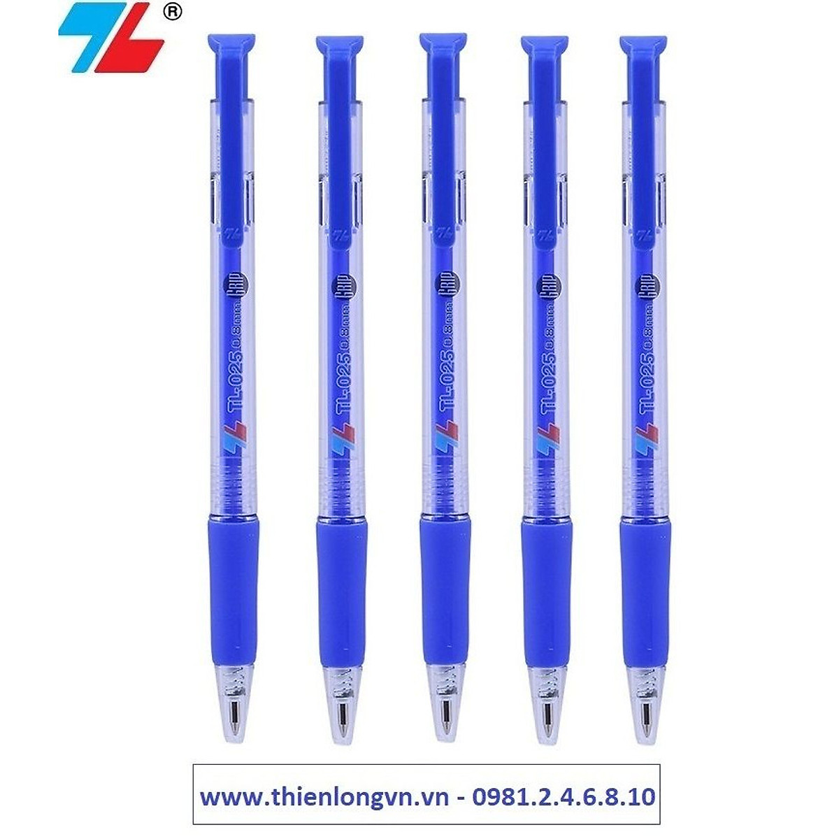 Mua Combo 5 cây bút bi Thiên Long - TL025 - Xanh tại Văn phòng phẩm Mỹ ...