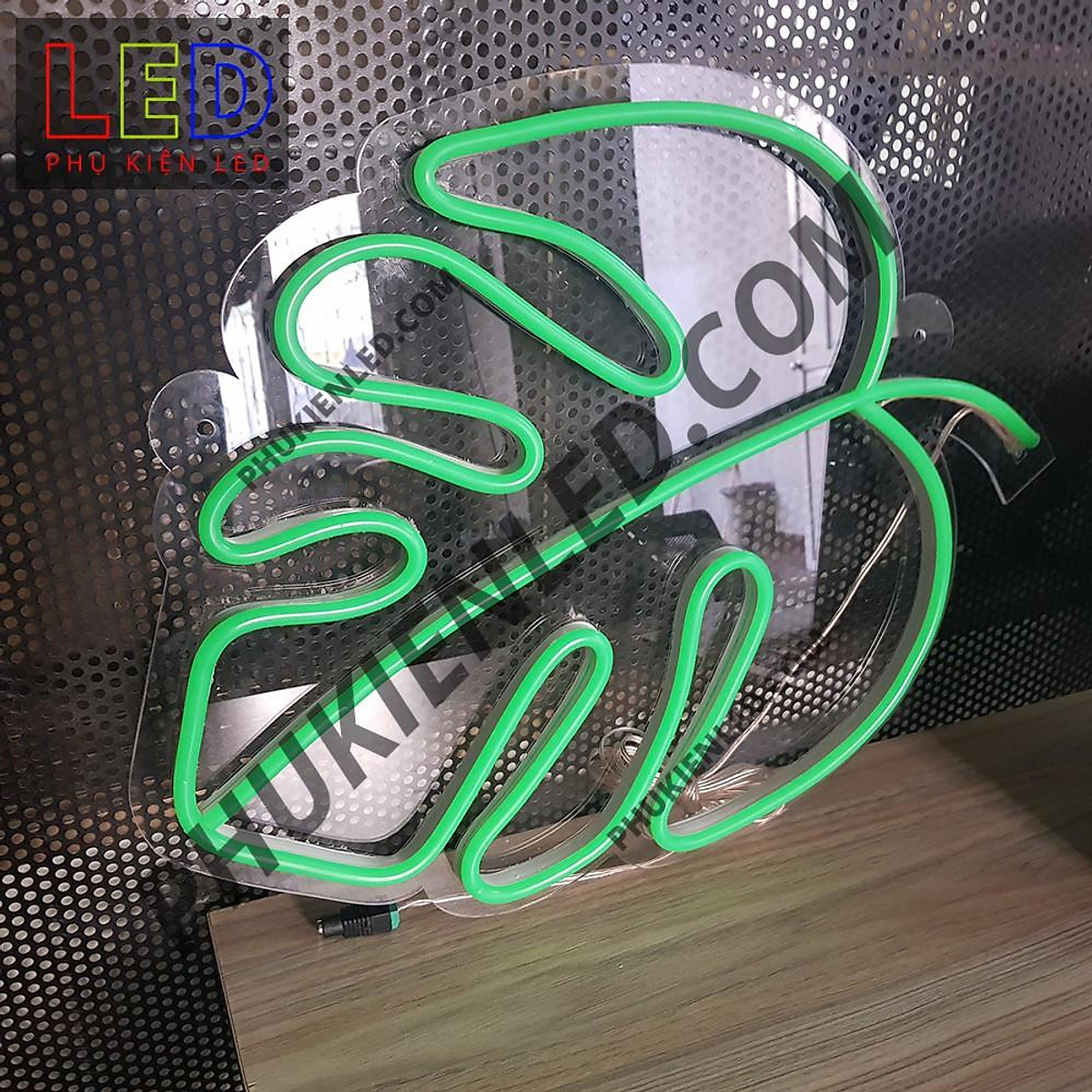 Đèn Led Neon Hình Chiếc Lá Màu Xanh - Tropical Leaf LED Neon Sign, Đèn ...