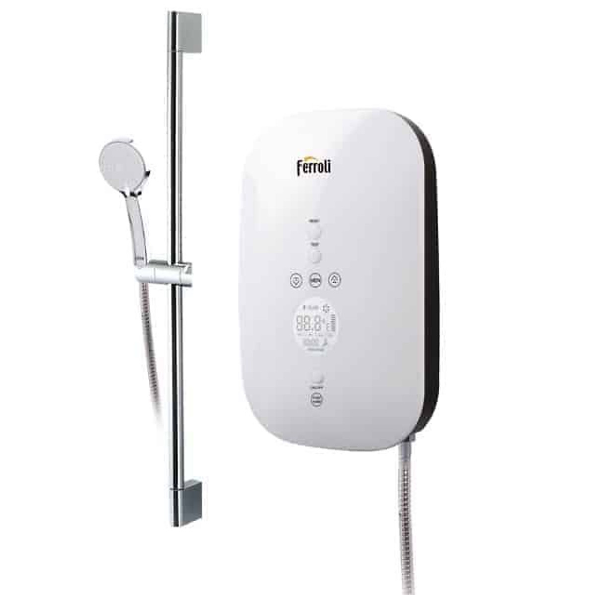 Máy nước nóng trực tiếp Ferroli SDN 4500W hiển thị điện tử hàng chính hãng.