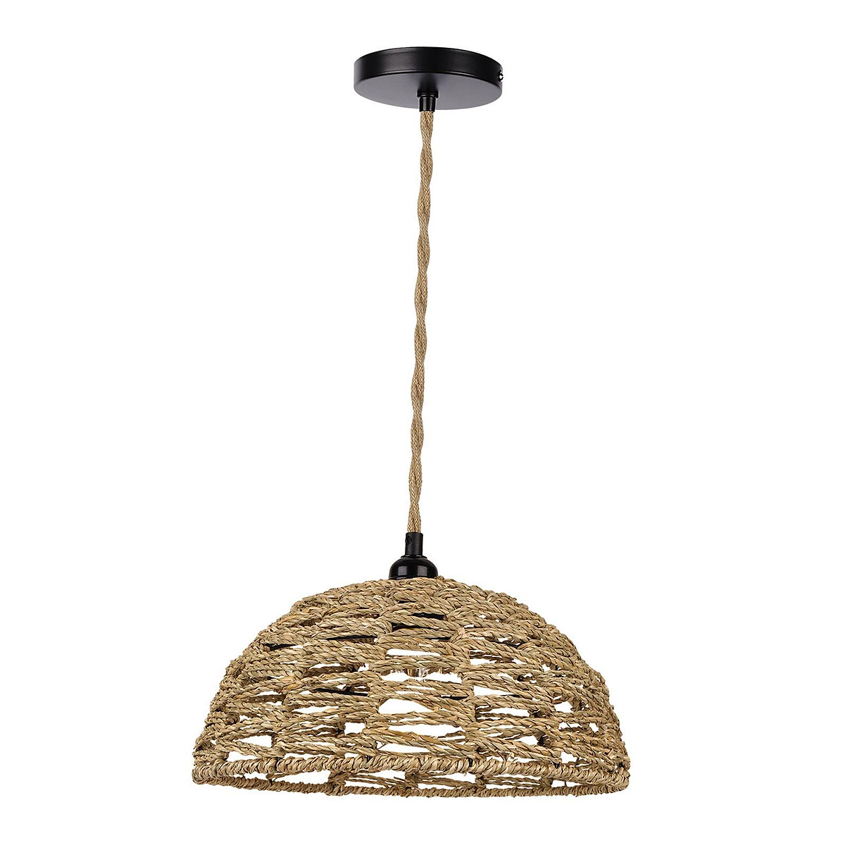 Boho Light Shade Lamp Shade Light Fixture Ceiling Lantern Cover Weave ...
