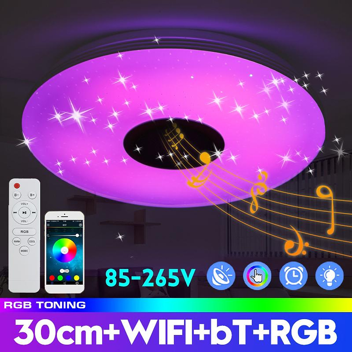 Remote Control Led Ceiling Lights | Shelly Lighting