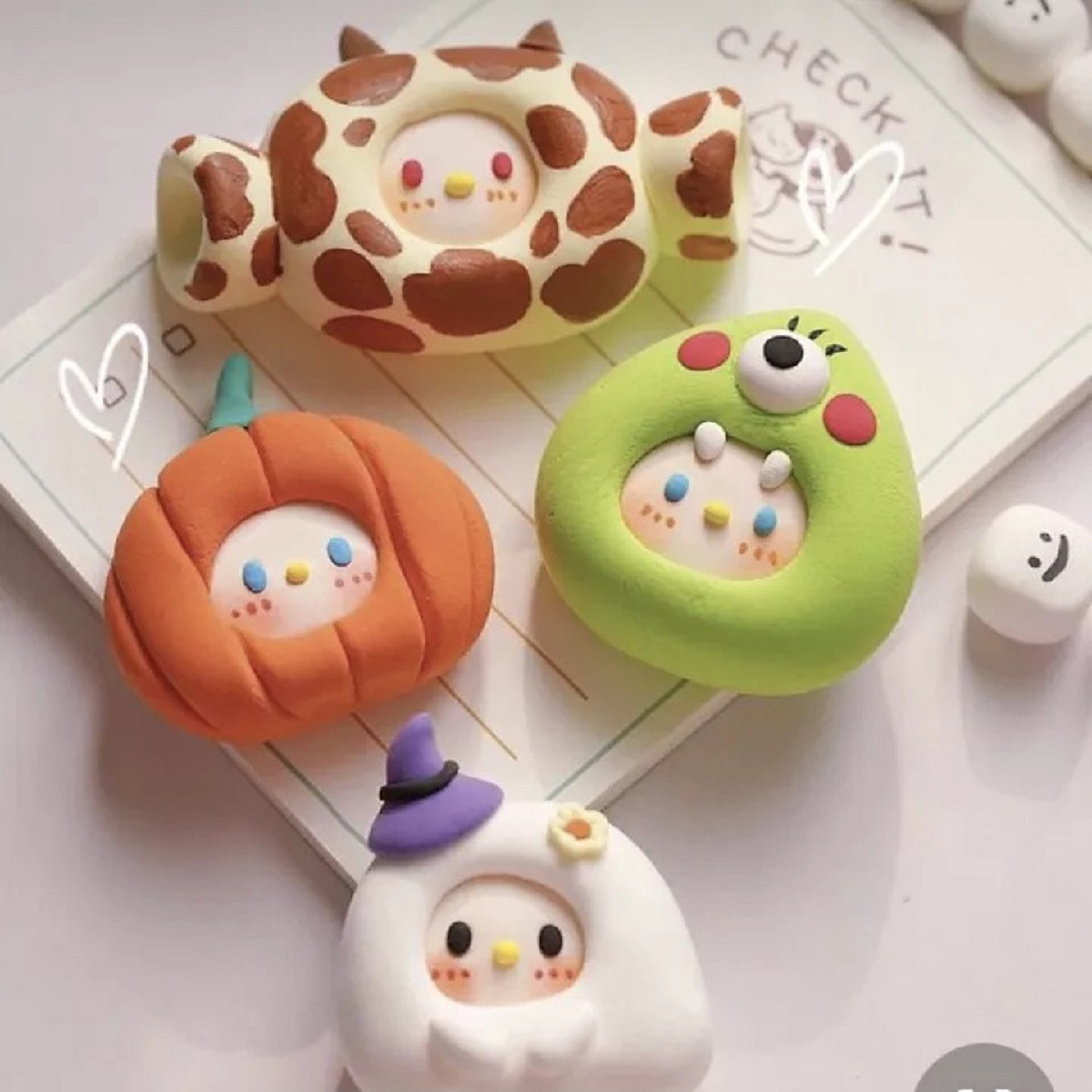 Đất Sét Màu Trắng Nhật Tự Khô 100g Nặn Mô Hình Tượng Búp Bê Gốm Tò He ...