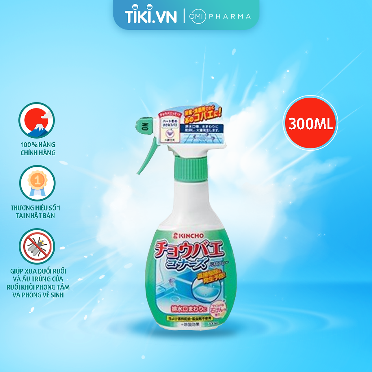 Mua CHAI XỊT ĐUỔI RUỒI KINCHO 300ML/CHAI tại Omi Pharma