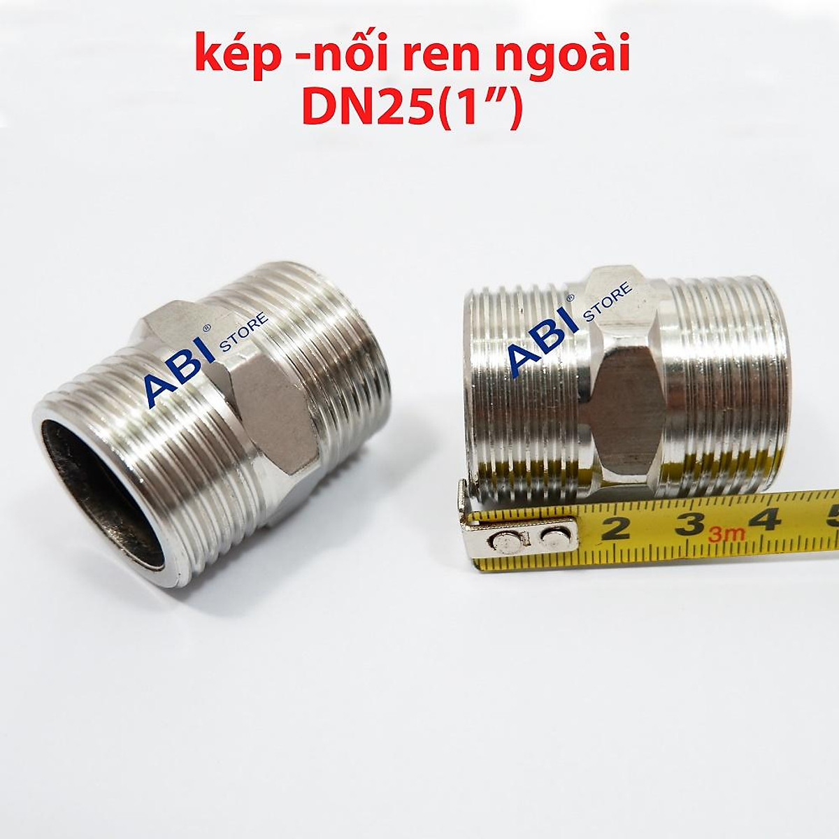 Mua Kép inox dn25, nối 2 đầu ren ngoài inox 1'' ( 1 cái ) tại Thiết bị ngành nước Abi Store