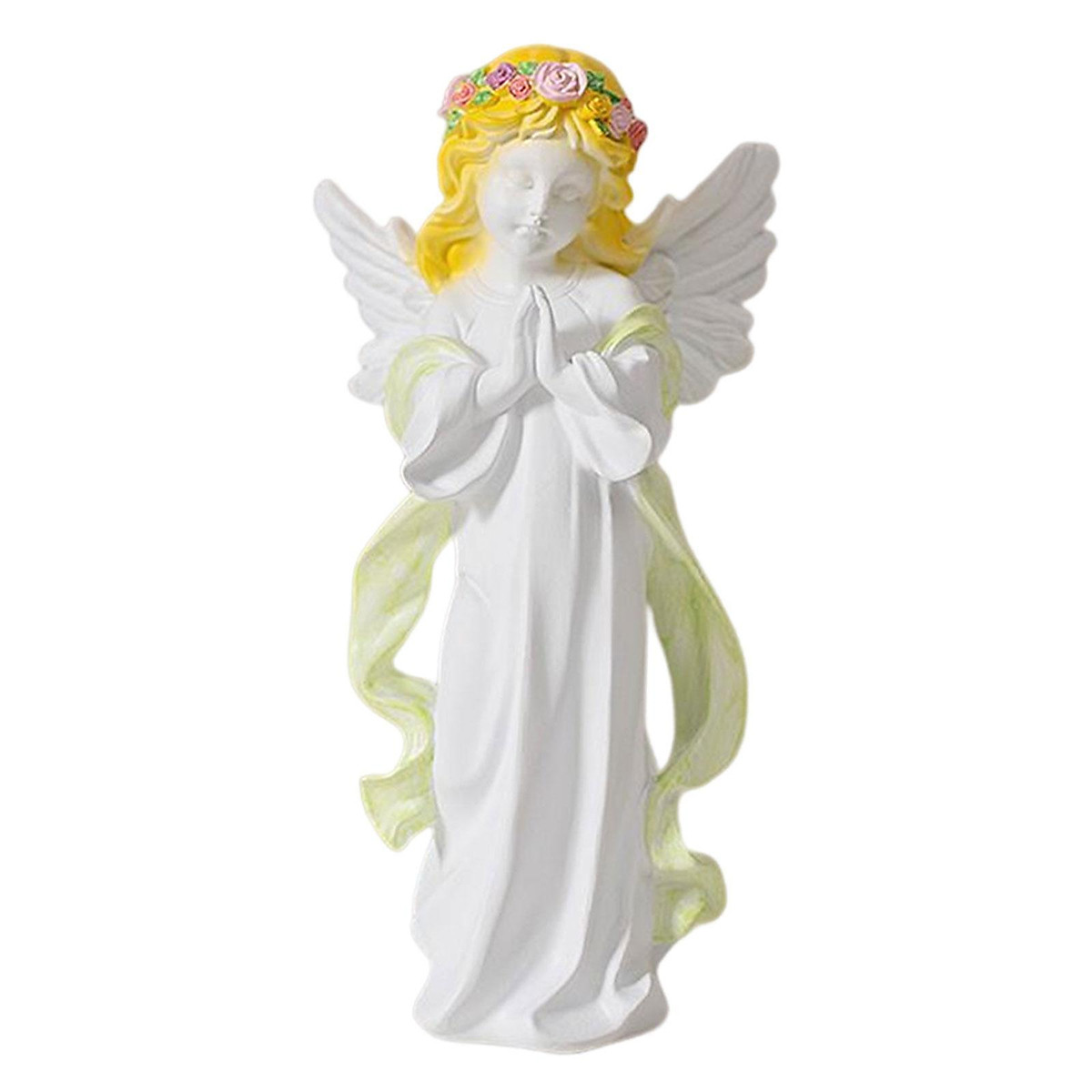 Praying Angel Statue Cherub Figurines Artwork Figure Prayer Girl Resin ...